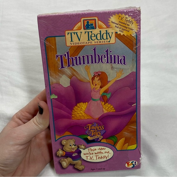 Hallmark | Media | Vintage 994 Thumbelina Sealed Vhs Compatible With Tv Teddy | Poshmark